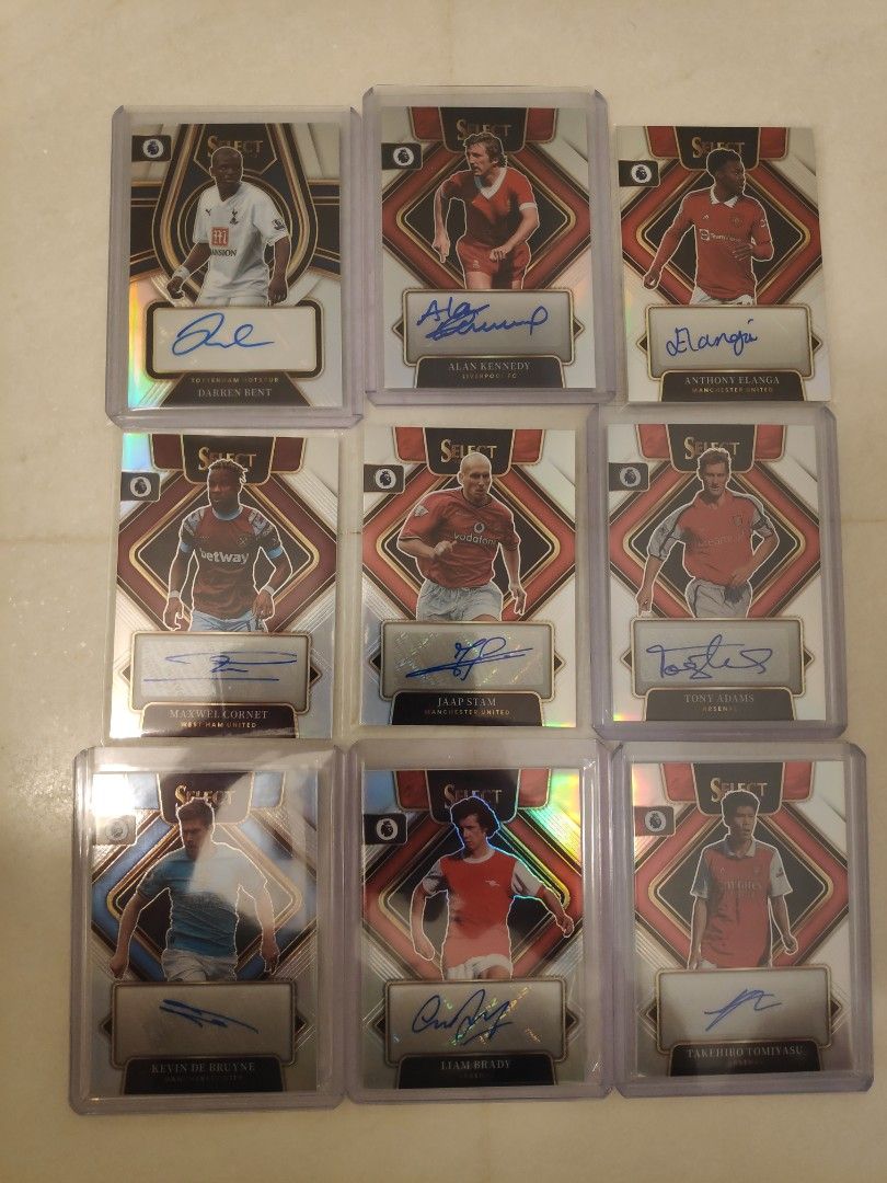 Select English Premier League La Liga Autograph Soccer Cards Genuine ...