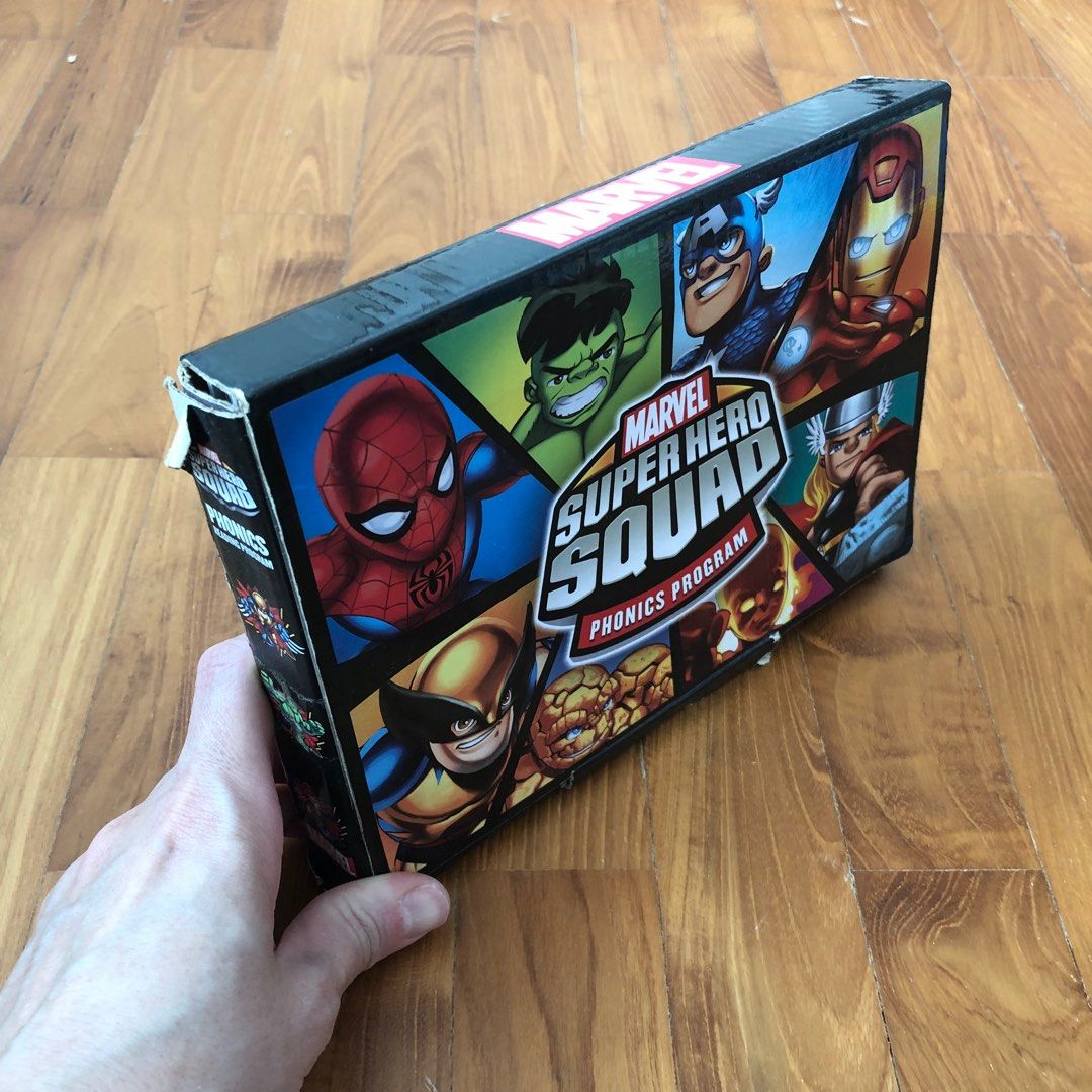 Set of 12 Marvel Super Hero Squad phonics program English story books ...