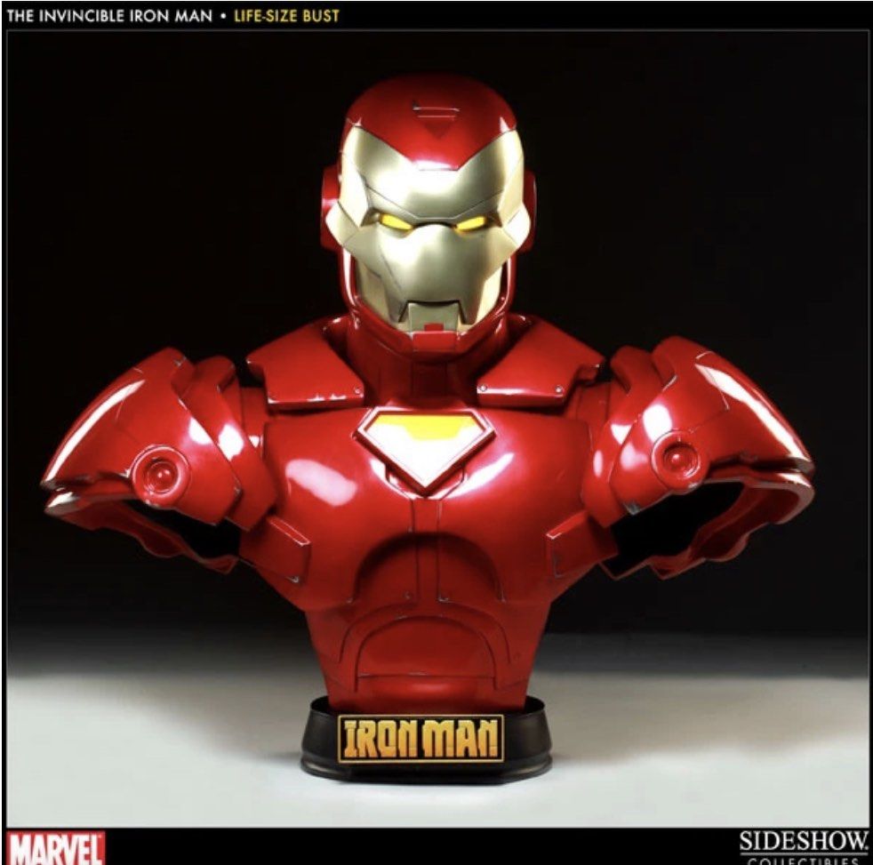 Sideshow invisible iron man life size bust 1:1 scale, Hobbies & Toys ...
