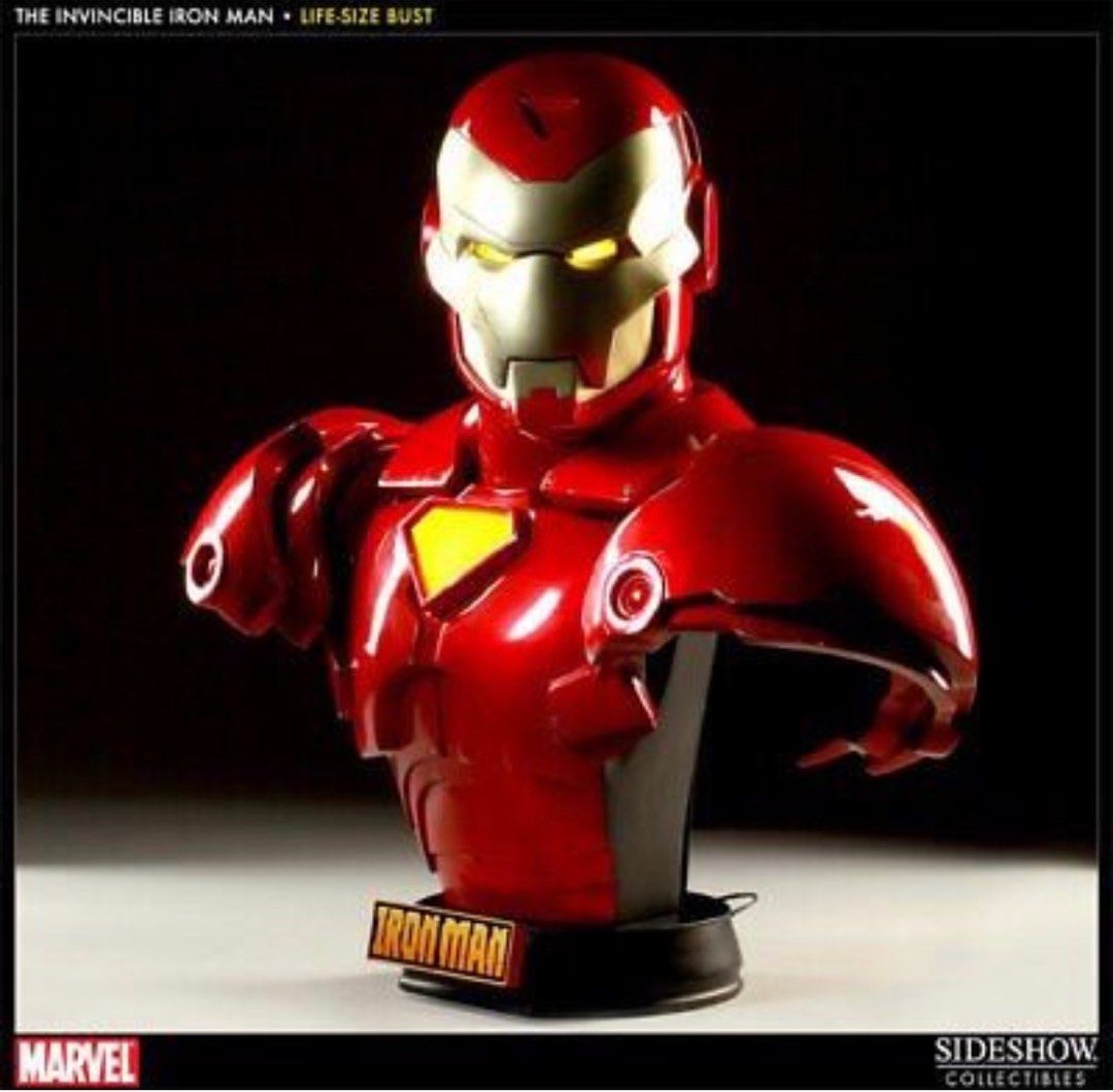 Sideshow invisible iron man life size bust 1:1 scale, Hobbies & Toys ...