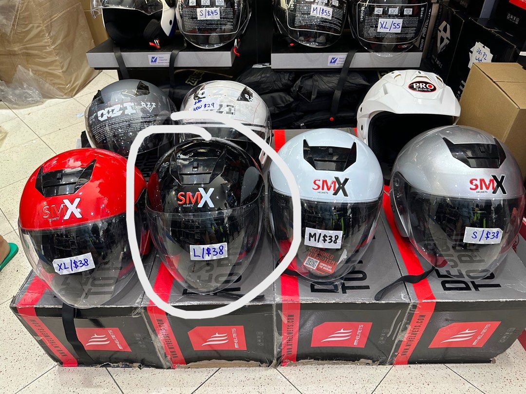 SMX Helmet size L, Motorcycles, Motorcycle Accessories on Carousell