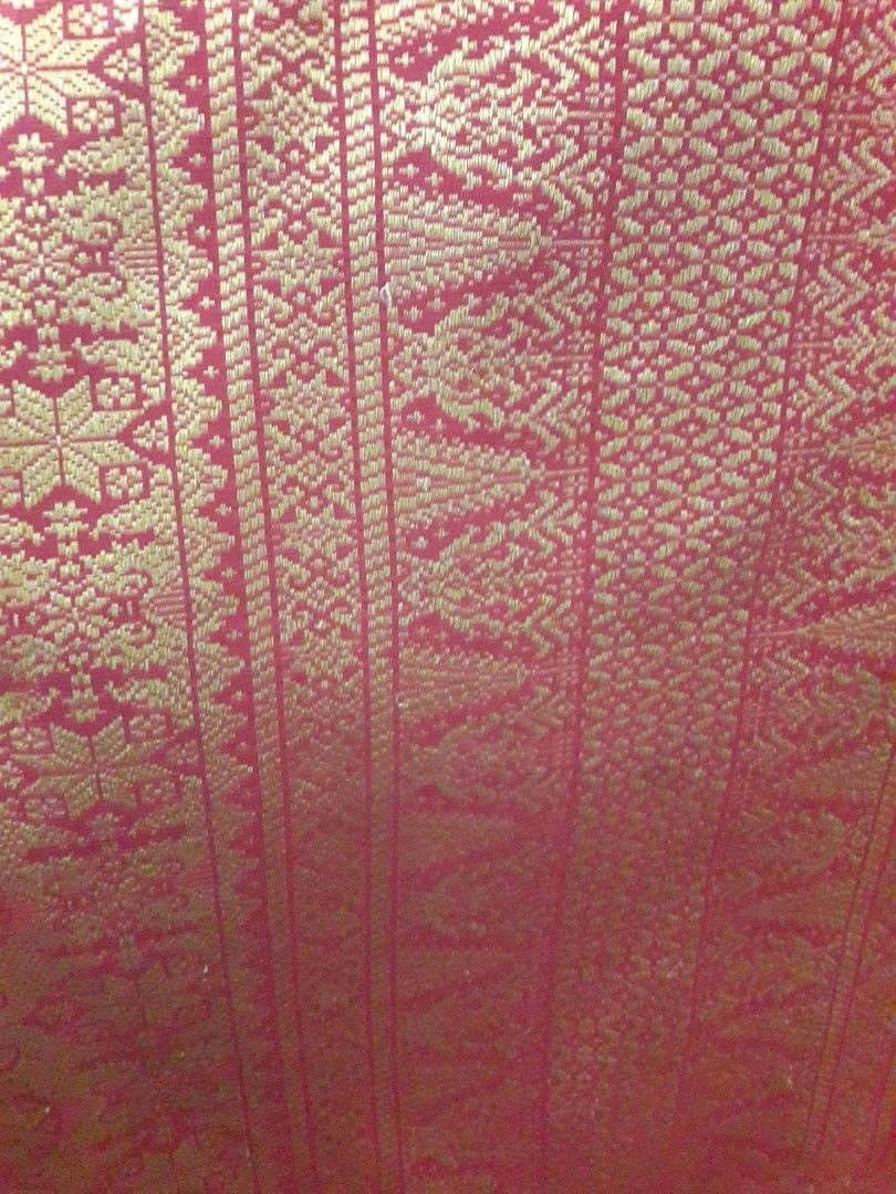Songket merah emas asli palembang, Fesyen Wanita, Pakaian Wanita ...