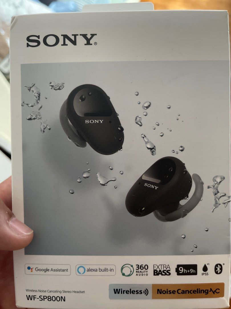 SONY WF-SP800N NOISE CANCELLING headphones, Audio, Headphones ...