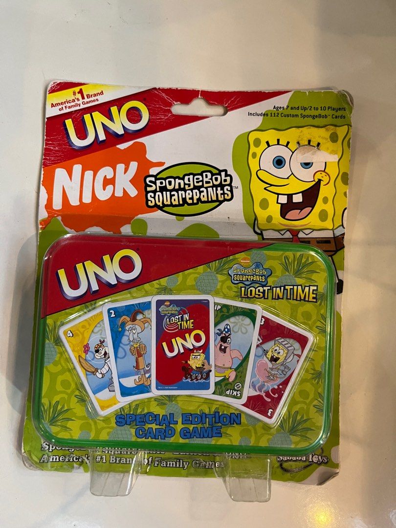 SpongeBob UNO, 興趣及遊戲, 玩具 & 遊戲類 - Carousell