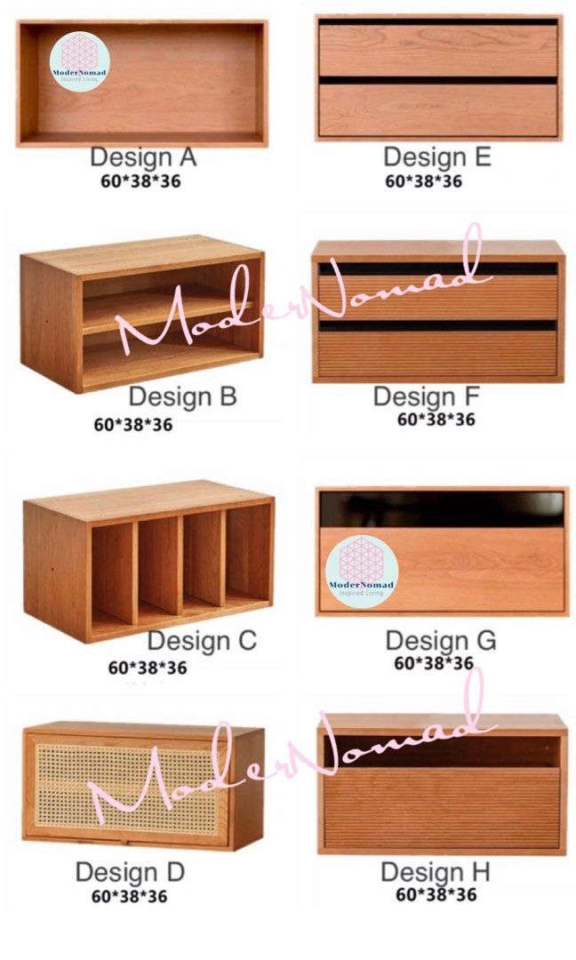 Stackable Modular TV Console Drawers Sideboard Rattan Side Console ...