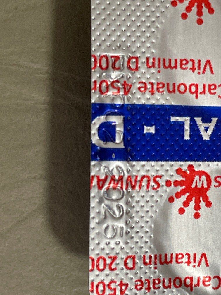 Suncal D Calcium Carbonate Vitamin D, Health & Nutrition, Health ...