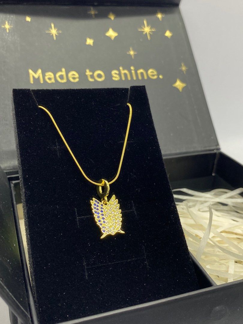 Tala By Kyla Attack On Titan Wings of Freedom Inspired Necklace 18K ...