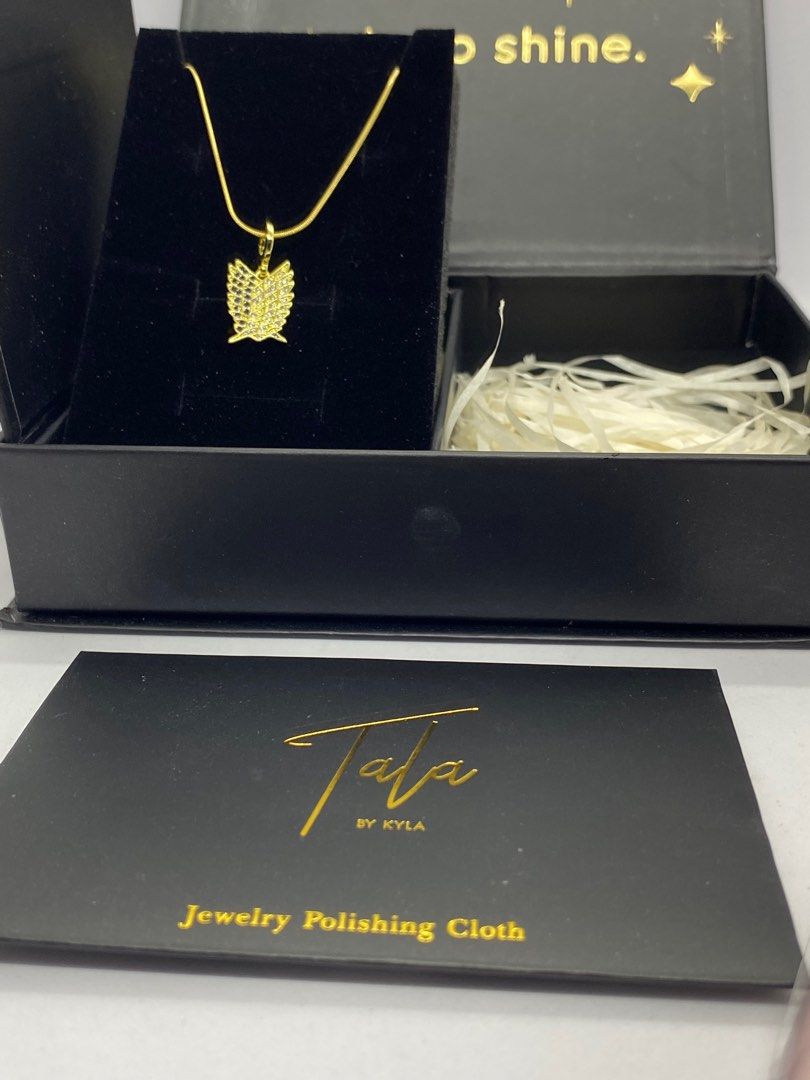 Tala By Kyla Attack On Titan Wings of Freedom Inspired Necklace 18K ...