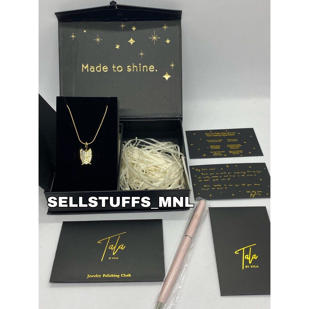 Tala By Kyla Attack On Titan Wings of Freedom Inspired Necklace 18K ...