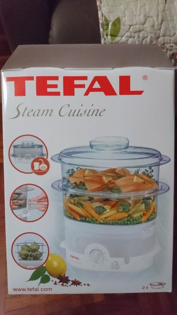 TEFAL Steam Cuisine 全新兩層電蒸爐, 家庭電器, 廚房電器, 焗爐及多士爐 - Carousell