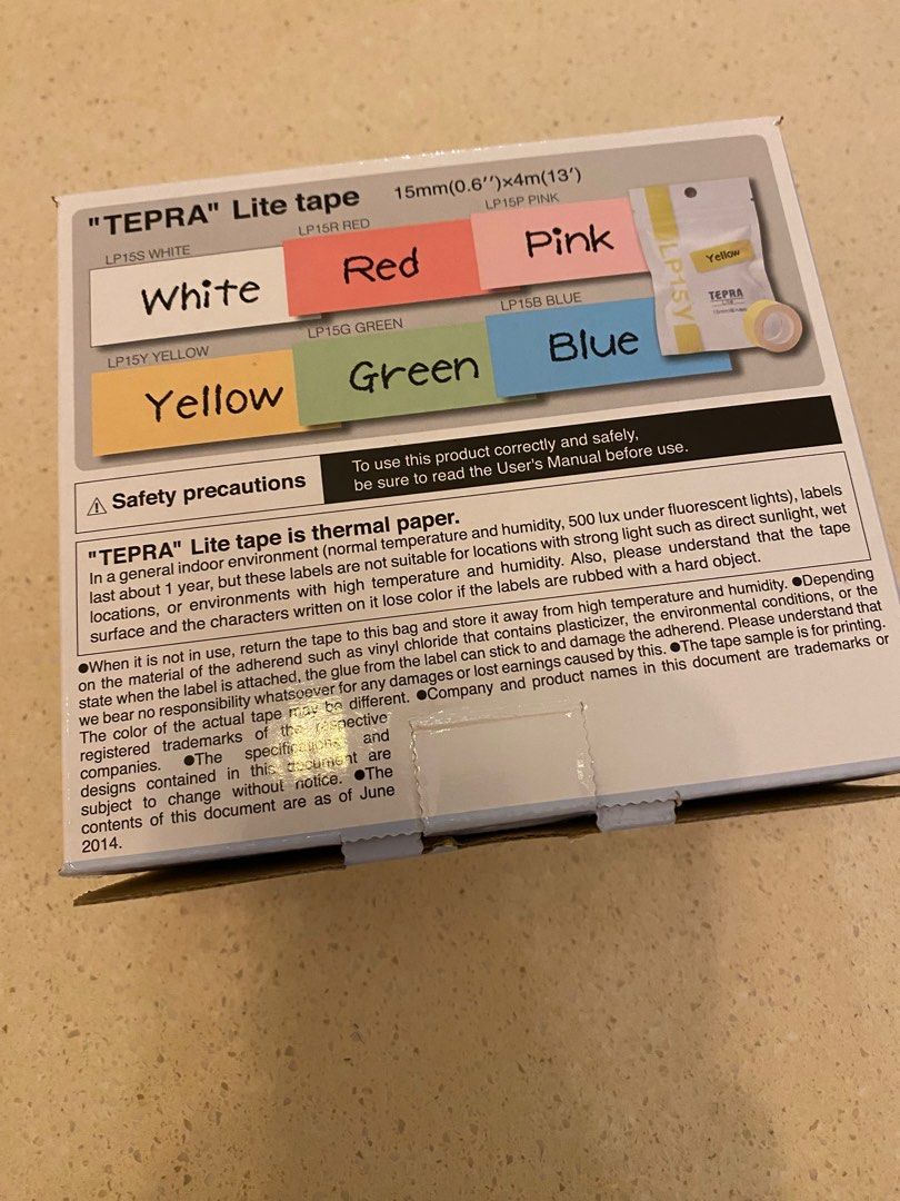 Tepra Lite Label Machine LR5E, Hobbies & Toys, Stationery & Craft ...