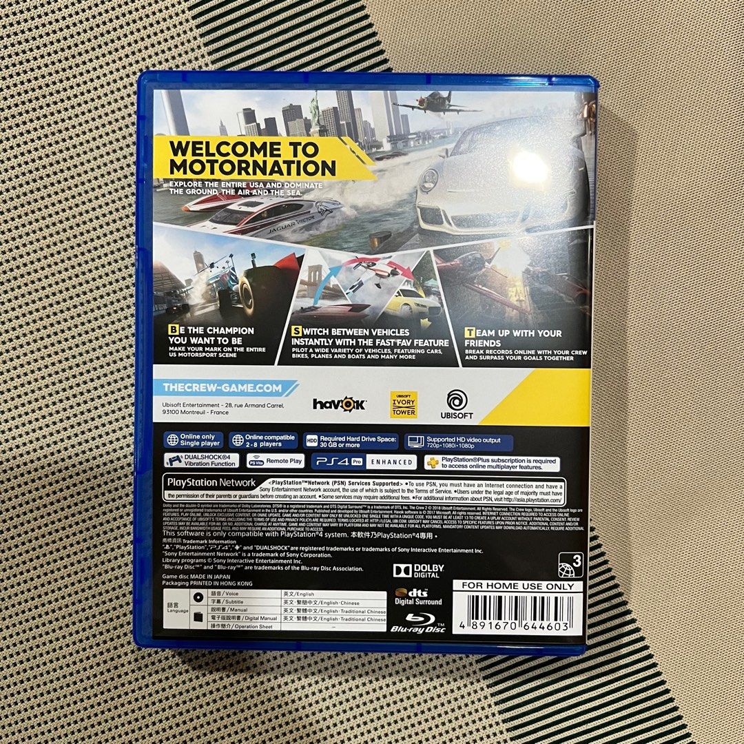 The Crew 2 Playstation 4 Disc on Carousell