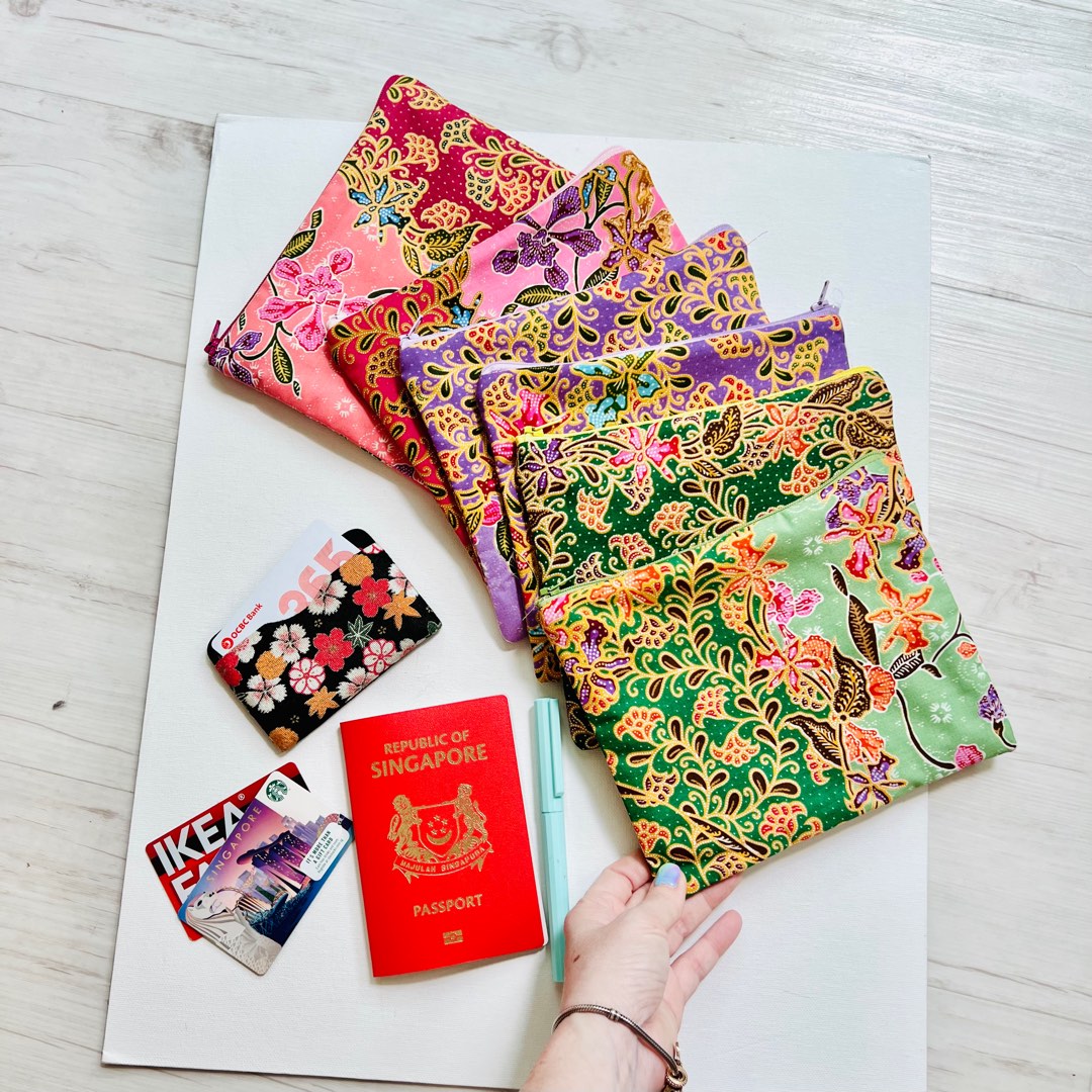 The Everyday Batik Pouch Handmade in Singapore, Hobbies & Toys ...