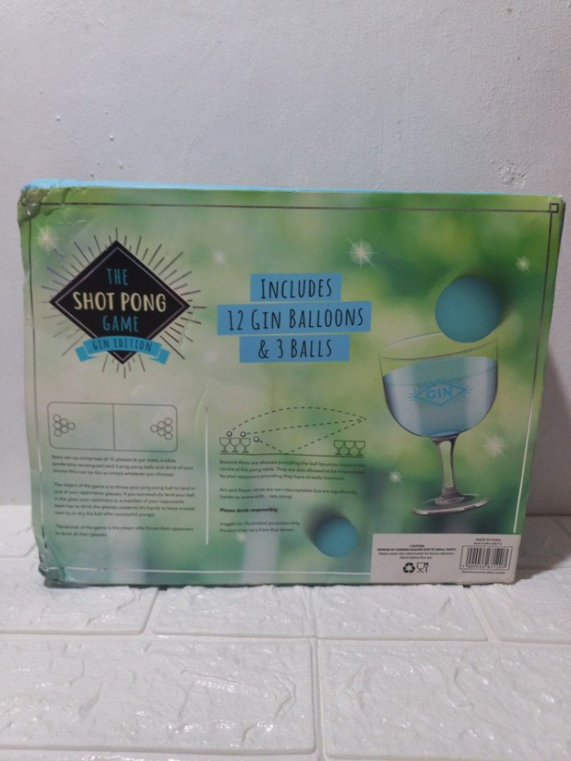 The Shot Pong Game (Gin Edition) on Carousell