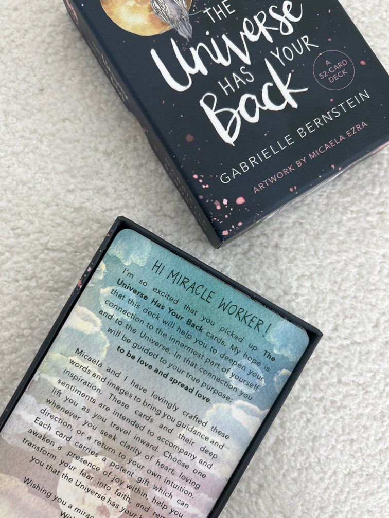 The Universe Has Your Back Cards: A 52-Card Deck, Hobbies & Toys, Toys ...
