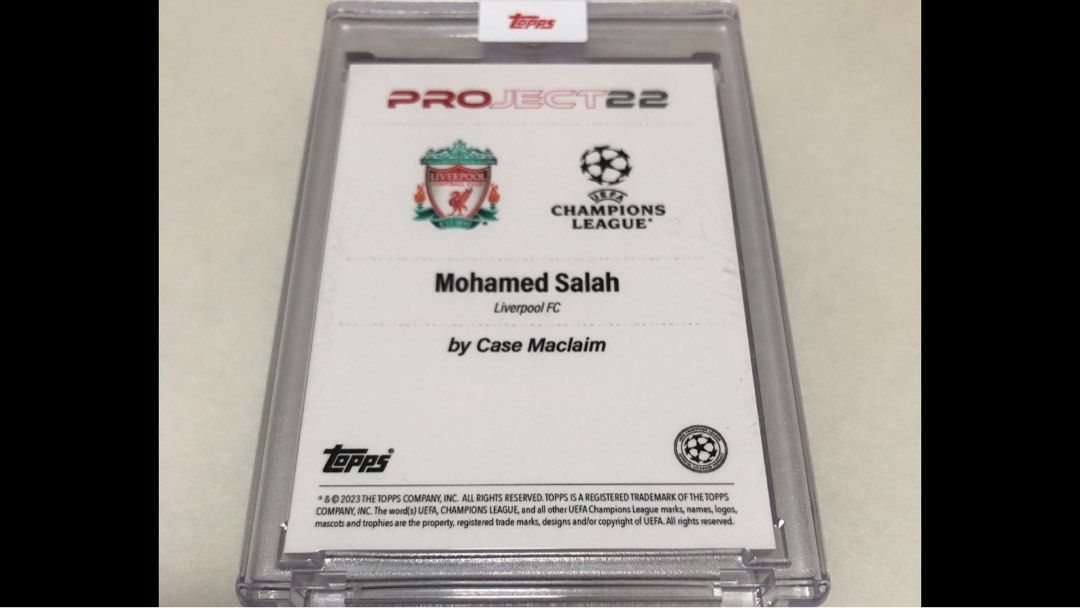 Topps Project 22 Mohamed Salah slab card, Hobbies & Toys, Memorabilia ...