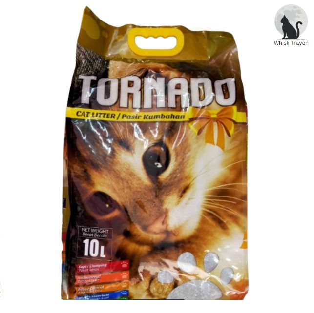 Tornado Cat Litter Charcoal Premium 10L, Pet Supplies, Homes & Other Pet Accessories on Carousell