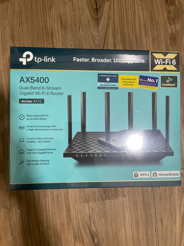 TP Link router AX5400, Computers & Tech, Parts & Accessories ...