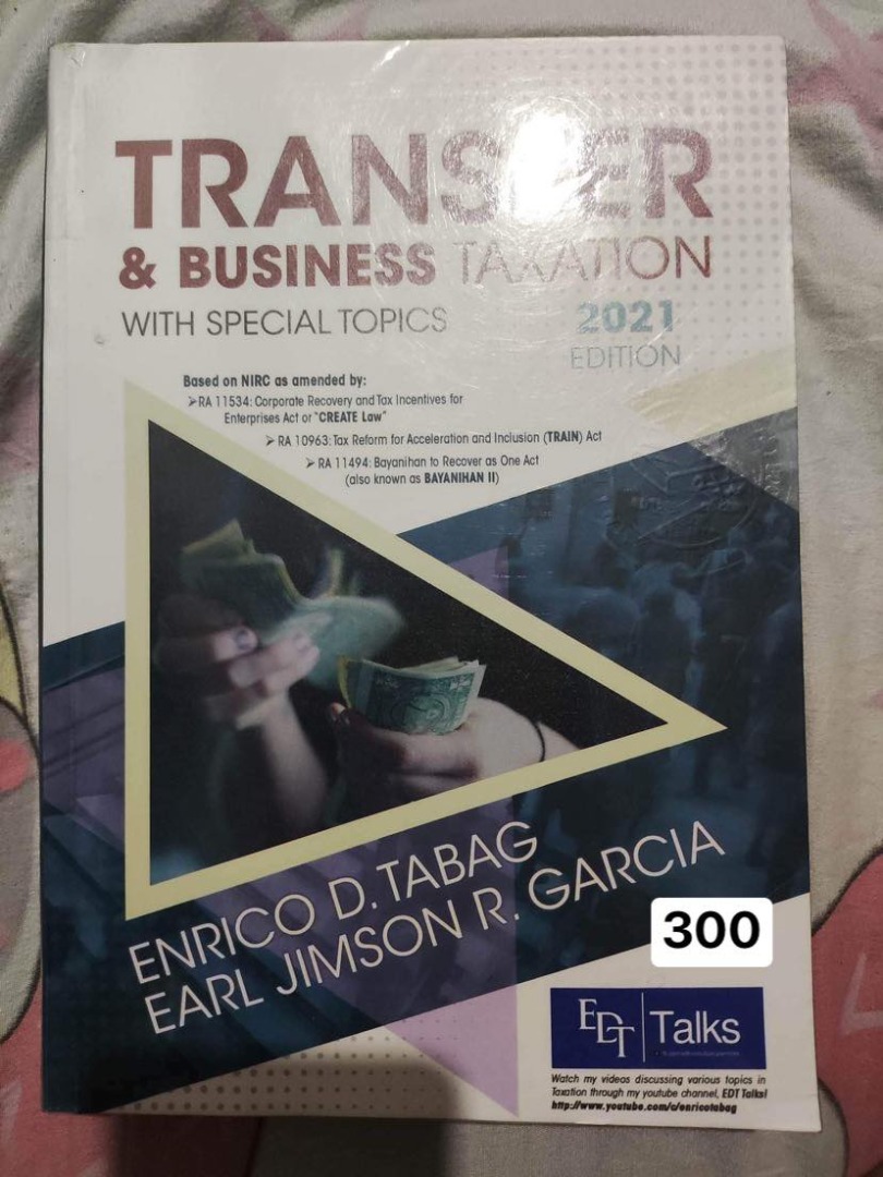Transfer & Business Taxation (2021) - Tabag, Garcia on Carousell