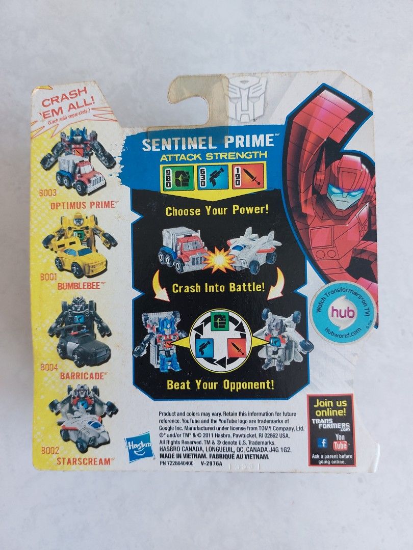 Transformers bot shots battle game super bot sentinel prime, Hobbies ...