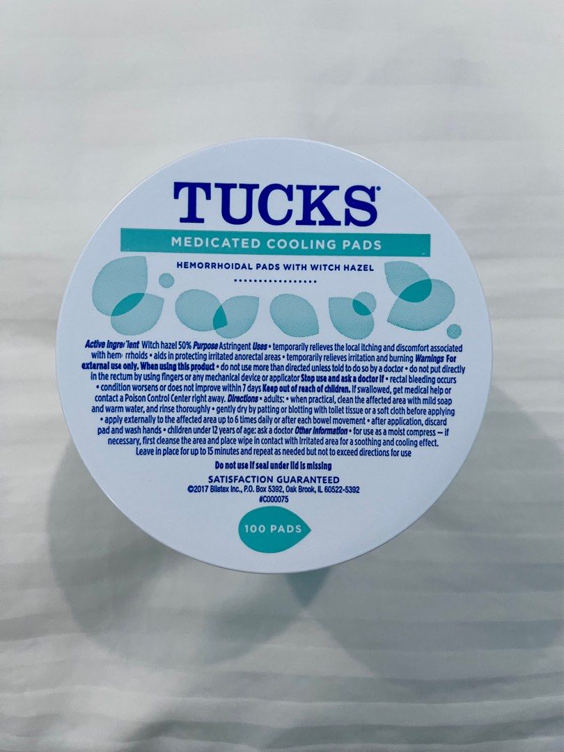 TUCKS Medicated Cooling Pads, 100 Count, Babies & Kids, Maternity Care ...