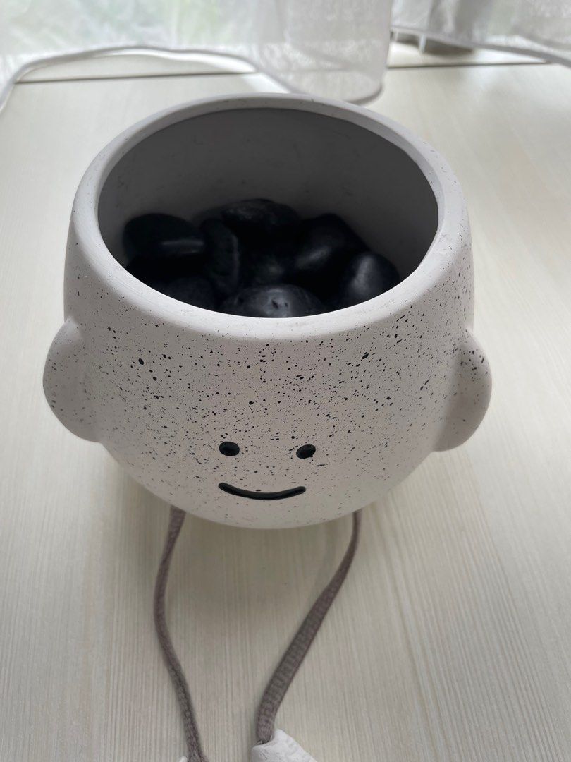 Typo Midi Shaped Planter (White), Furniture & Home Living, Gardening ...