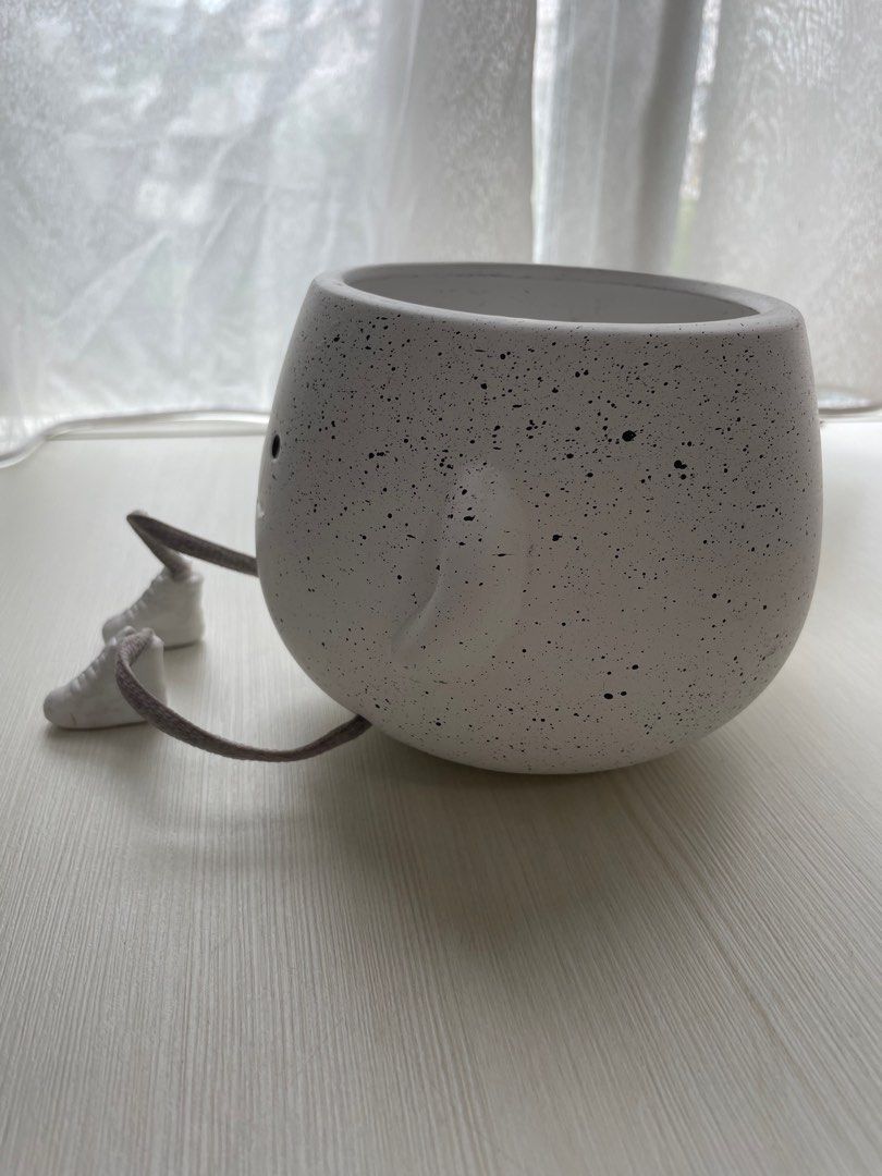 Typo Midi Shaped Planter (White), Furniture & Home Living, Gardening ...