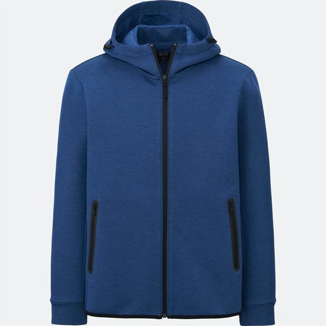 UNIQLO Dry Stretch Sweat Full Zip Hoodie, Men's Fashion, Coats, Jackets ...