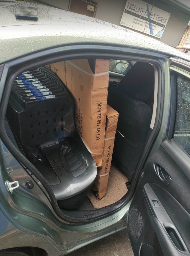 URATEX BLACK MONOBLOCK CHAIRS - BODEGA SALE on Carousell