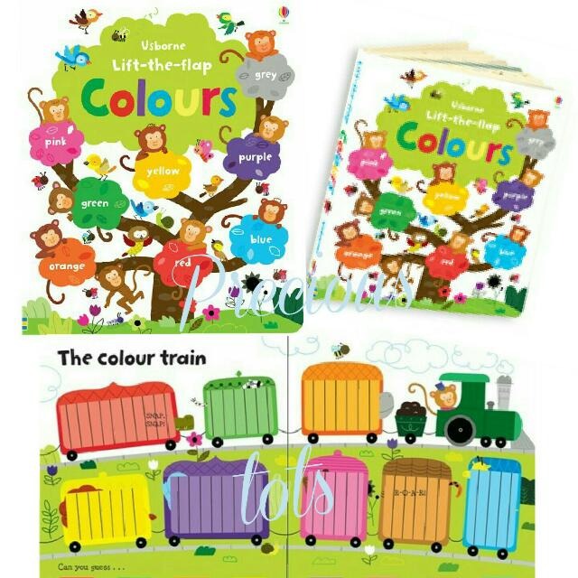 Usborne Lift The Flap Colours Book (NEW with minor defect), Hobbies ...