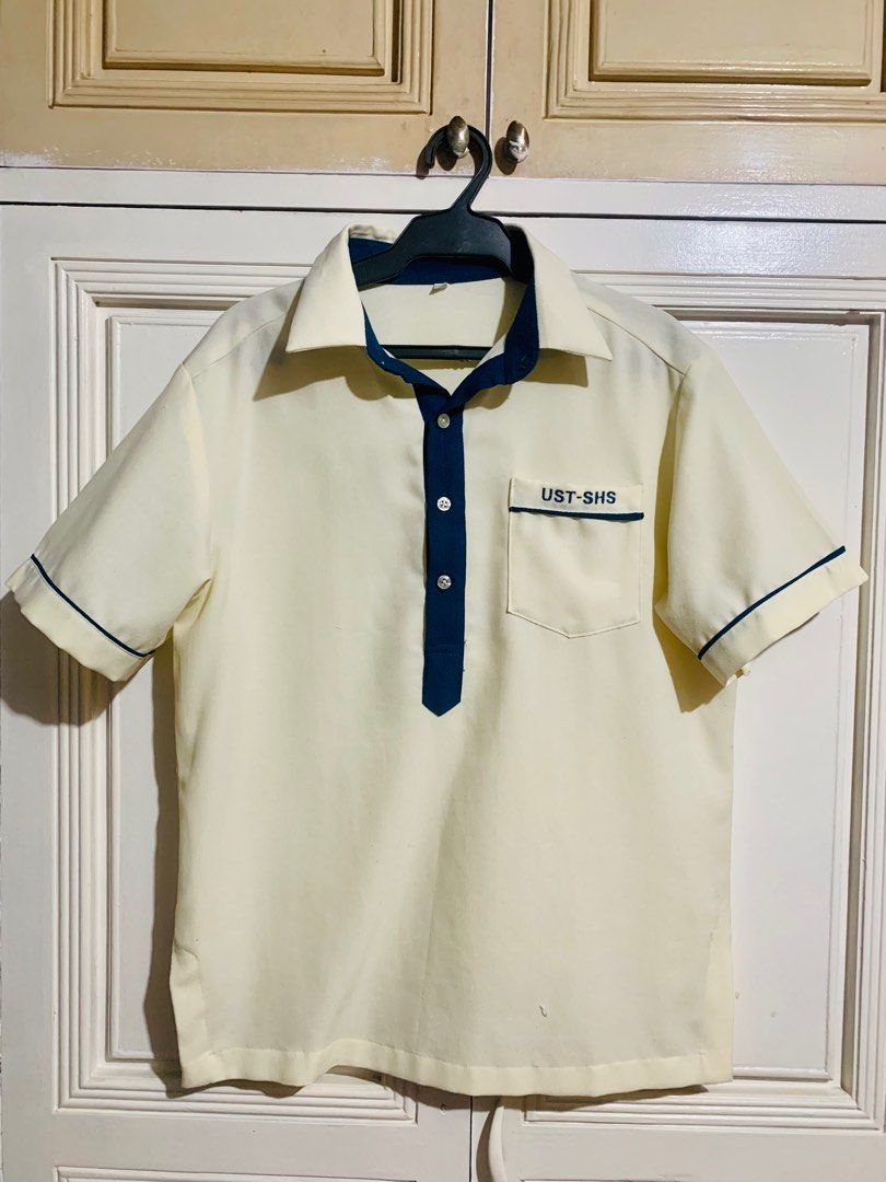 UST SHS SENIOR HIGH TYPE A UNIFORM (TOP) MEDIUM, Men's Fashion, Tops ...