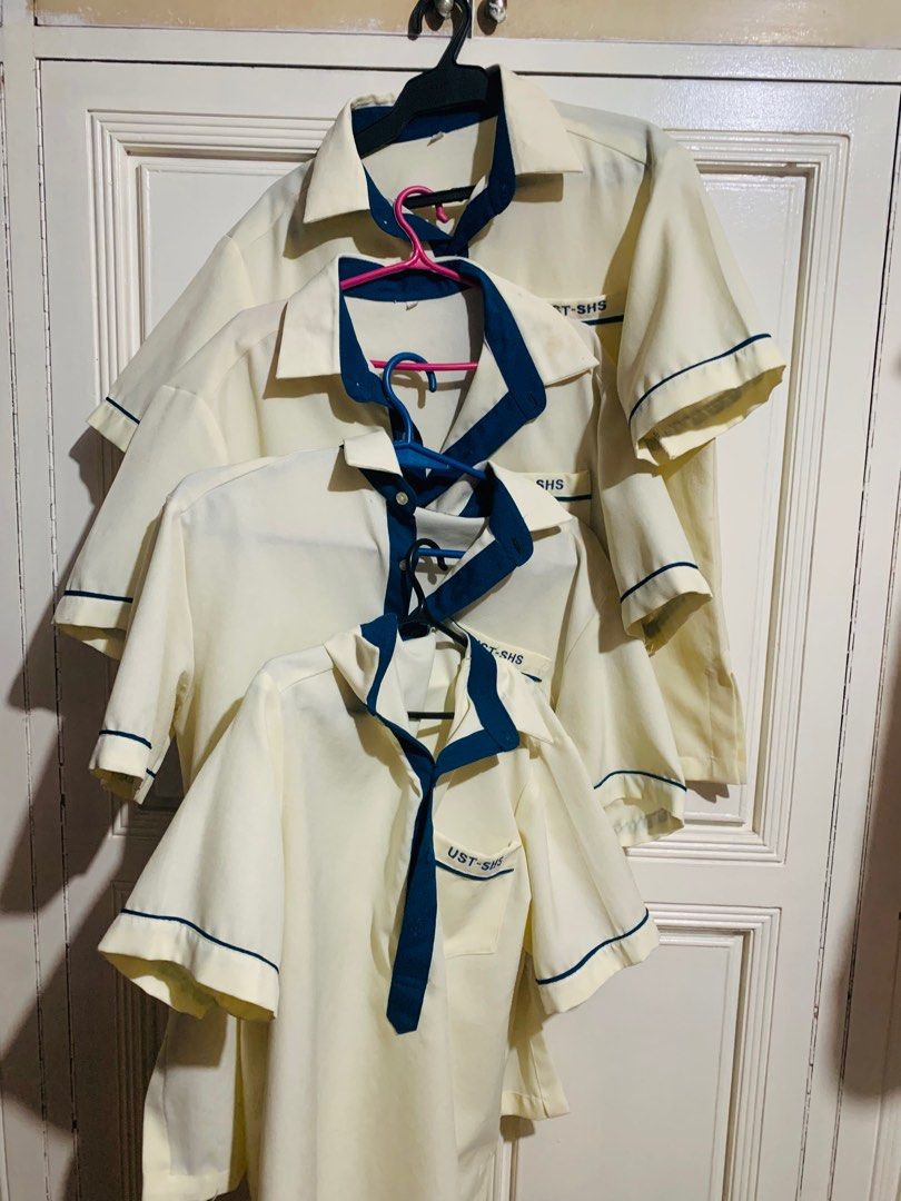 UST SHS SENIOR HIGH TYPE A UNIFORM (TOP) MEDIUM, Men's Fashion, Tops ...