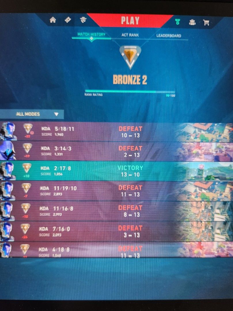 Valorant Derank Services, Video Gaming, Video Games, Others on Carousell