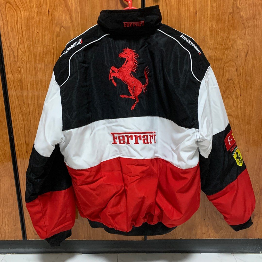 Vintage Ferrari Puffer Jacket, Women's Fashion, Coats, Jackets and ...