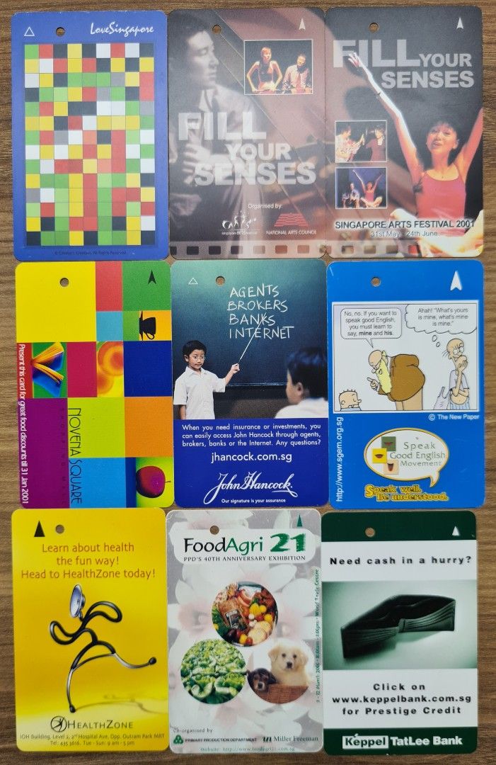 Vintage Singapore MRT Cards (with new cards added), Hobbies & Toys ...