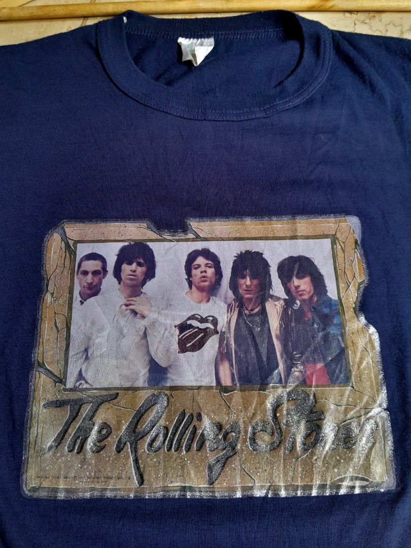 VINTAHE 80s Rolling stones Evergreen tag on Carousell