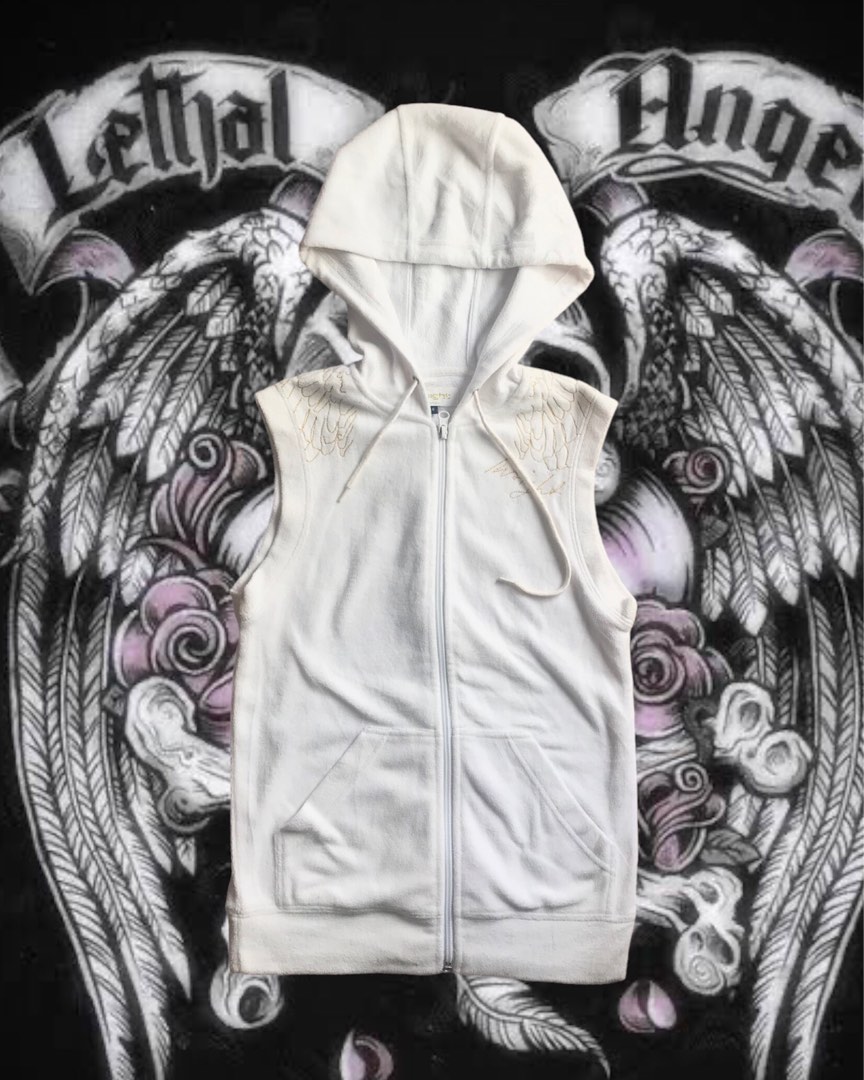 WHITE ANGEL WINGS VEST on Carousell