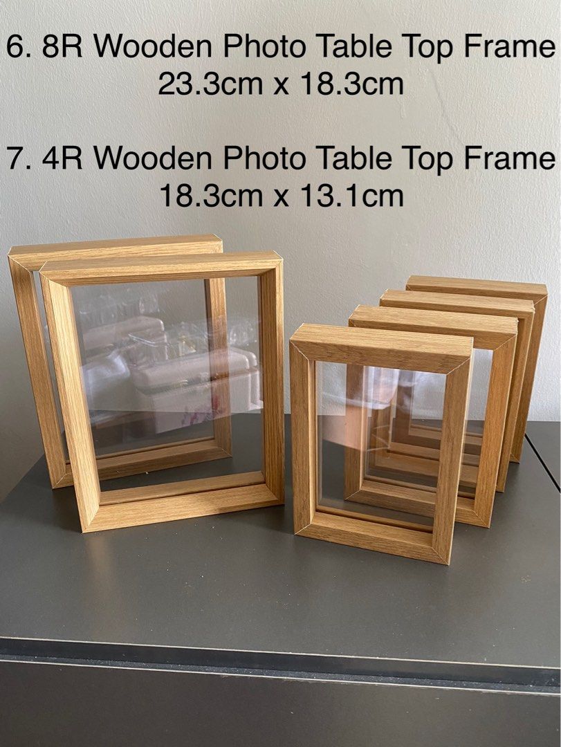 Wooden frame Table Top 8R 4R, Furniture & Home Living, Home Decor ...