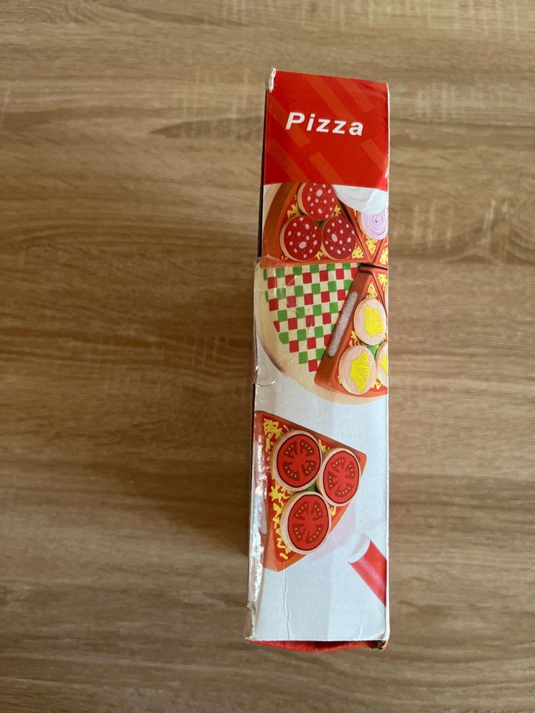Wooden Pizza Toy, Hobbies & Toys, Toys & Games on Carousell