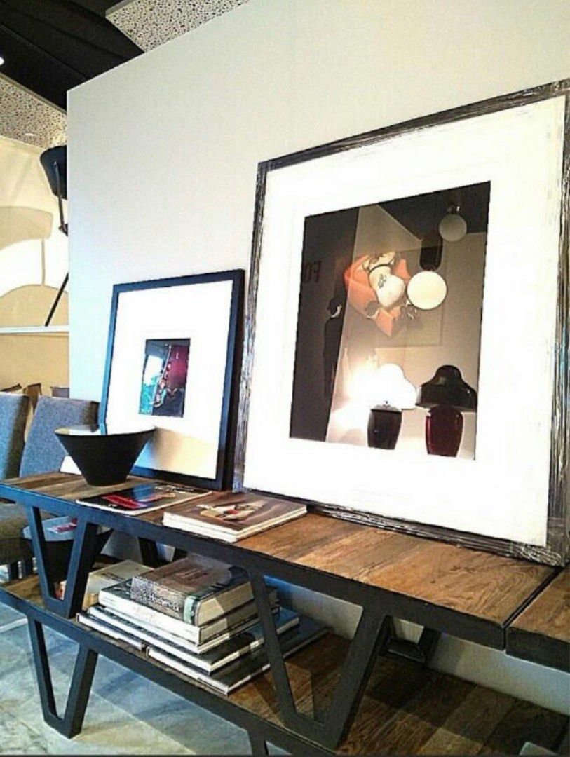 XTRA Raw Wood Side Table / TV Console (iNDUSTRIAL MODERN), Furniture ...