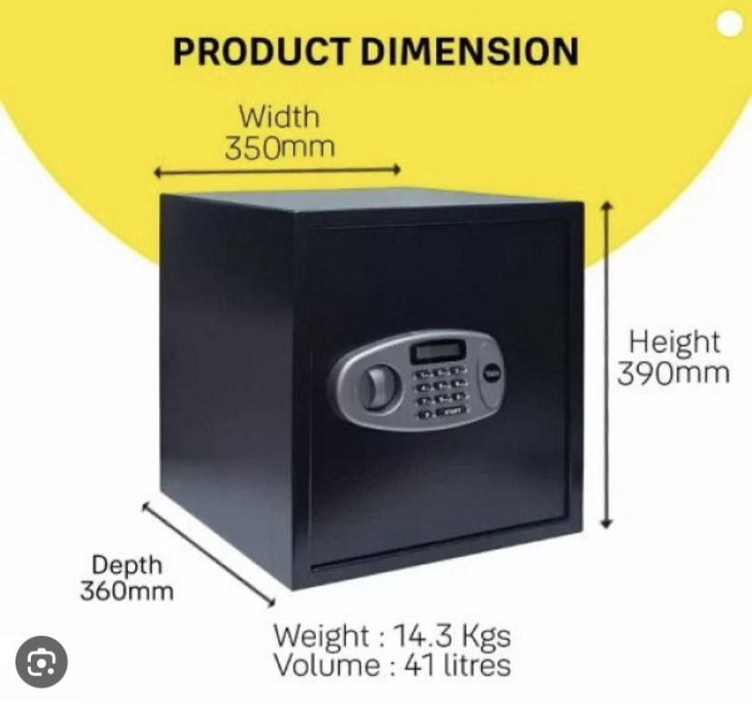 Yale Safe Security, Furniture & Home Living, Security & Locks, Safe on ...