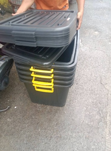 102L/143L BIG BLACK STORAGE BOXES - To Bagumbayan QC, Furniture & Home ...