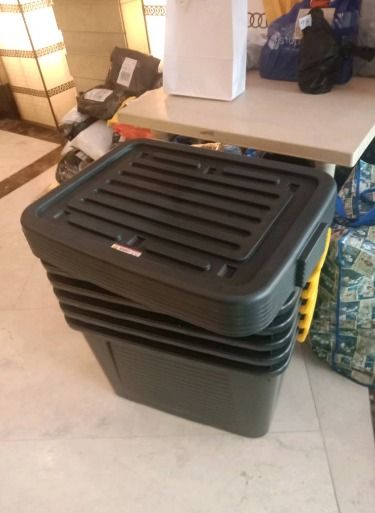 102L/143L BIG BLACK STORAGE BOXES - To Bagumbayan QC, Furniture & Home ...