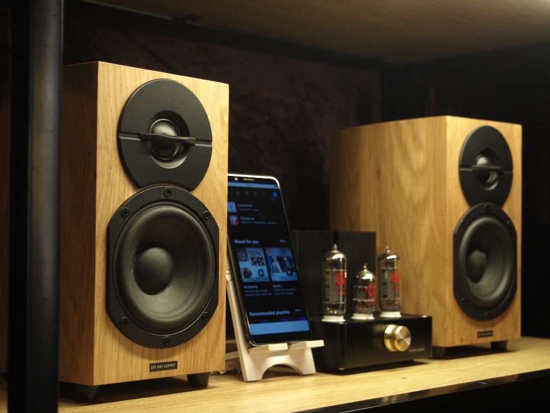 12AX7 EL84 Mini vacuum tube amplifier Summer Audio A-401 Two way ...