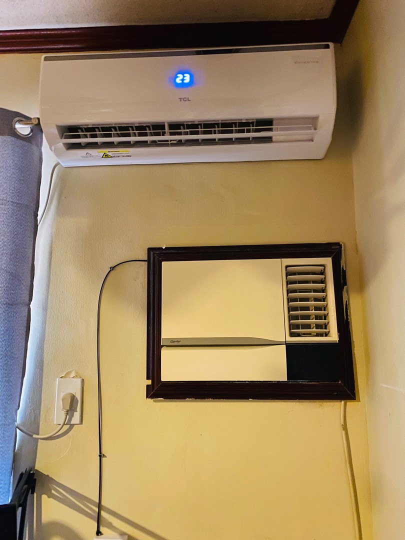 1.5hp Carrier Non-Inverter AC (Window type), TV & Home Appliances, Air ...