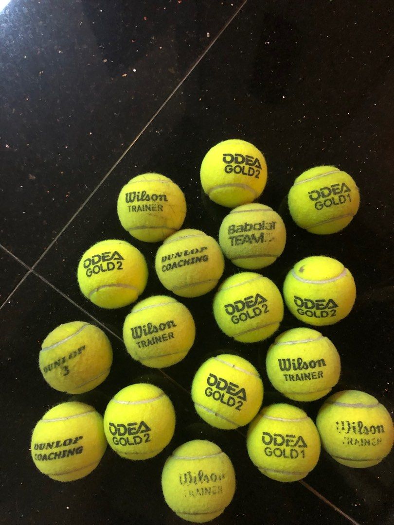 20 Tennis Balls, Sports Equipment, Sports & Games, Racket & Ball Sports ...