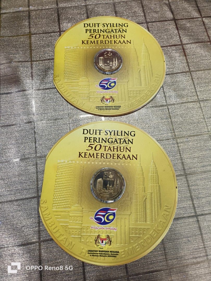 50th of merdeka coin card, Hobbies & Toys, Collectibles & Memorabilia ...