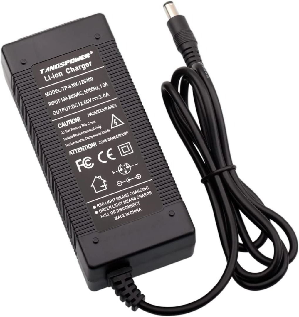 [575A] DC 12.6V 3A Power Supply Adaptor 60W 36W, AC 100-240V to DC 12 ...