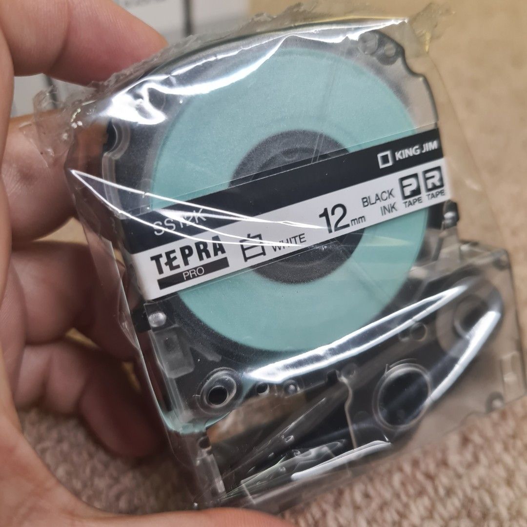 5 BOXES KING JIM TEPRA PRO TAPE CARTRIDGE 12mm BLACK INK - 8m on Carousell