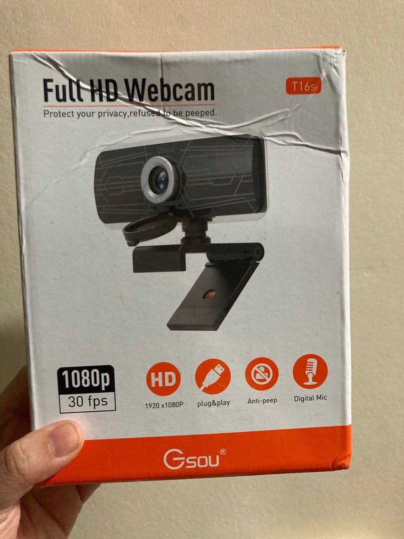 [ GSOU ] T16S LED 1080P Full HD Camera Webcam for Zoom Skype Video ...